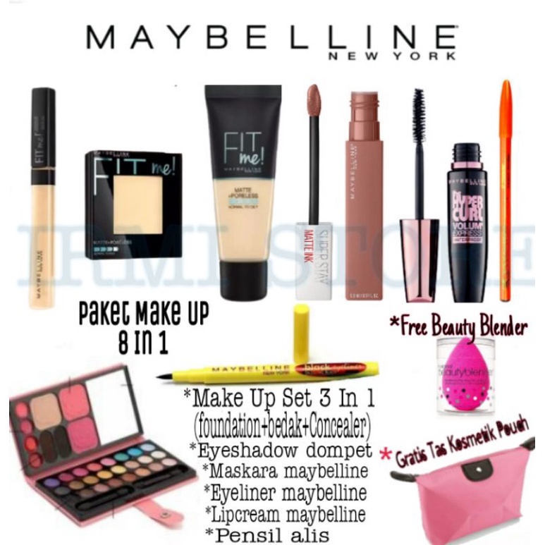 Jual Paket Make Up 10 In 1 - Paket Kosmetik - Paket Make Up Lengkap ...
