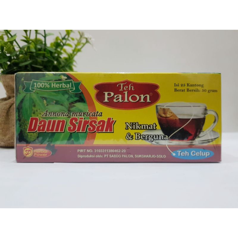 Jual Teh Palon Herbal Celup "Annona Muricata Daun Sirsak" - Sabdo Palon ...
