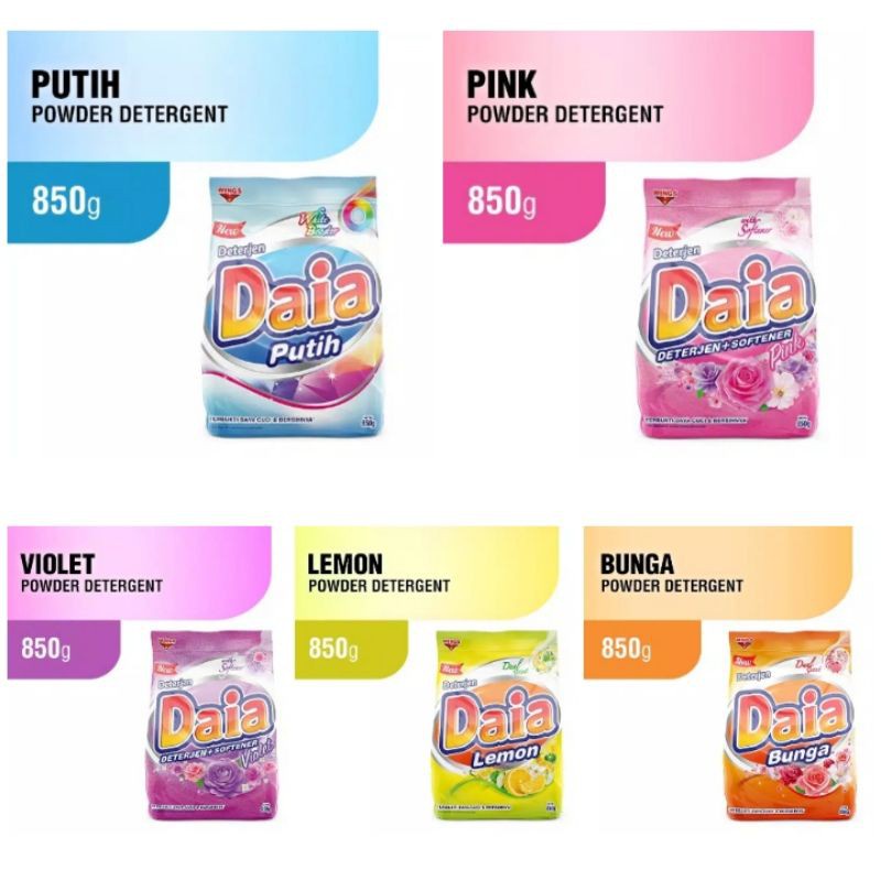 Jual Detergent Powder Daia 280g 800gr All variant | Shopee Indonesia