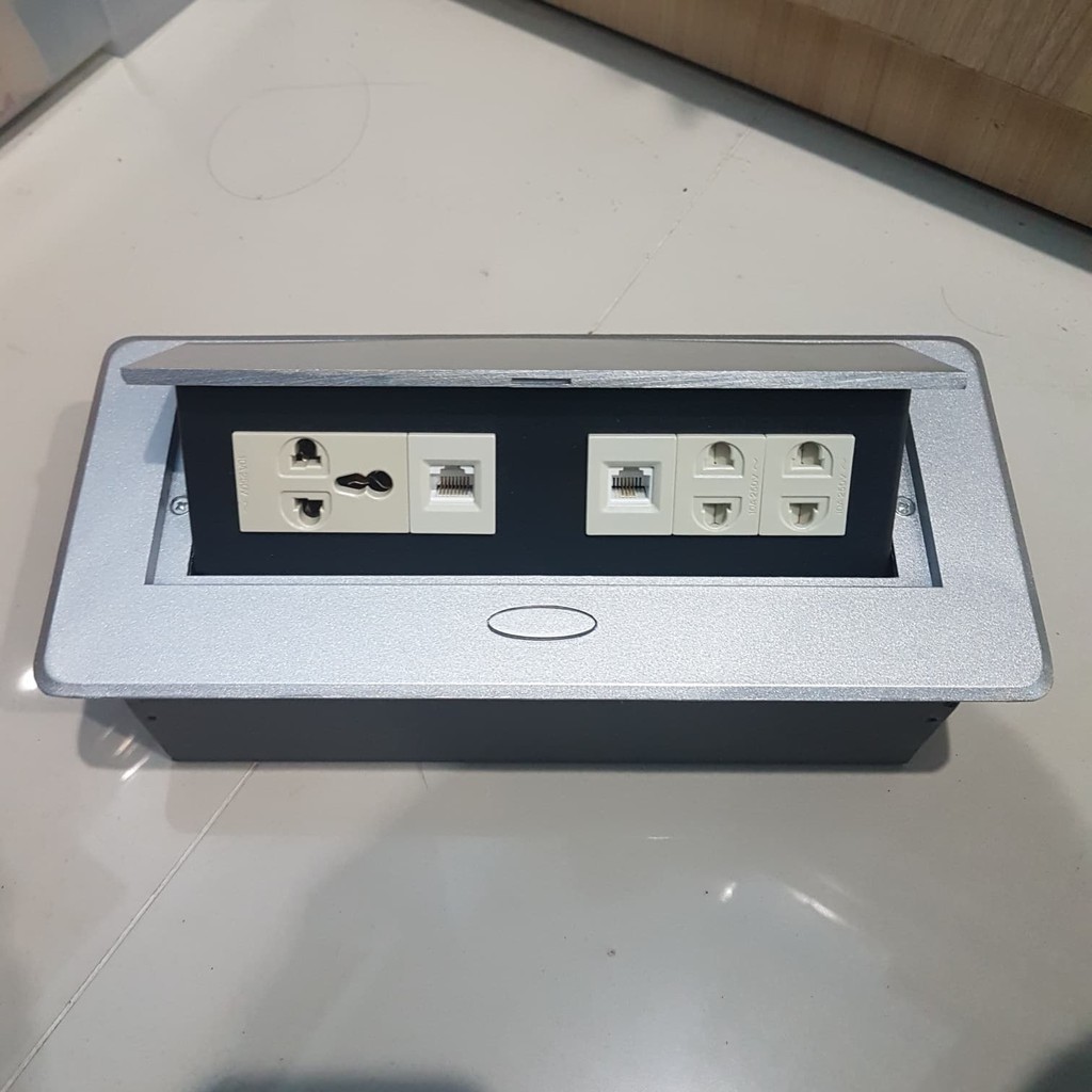 Jual Floor Power Socket Outlet / Stop Kontak Listrik Lantai Meja Tanam ...