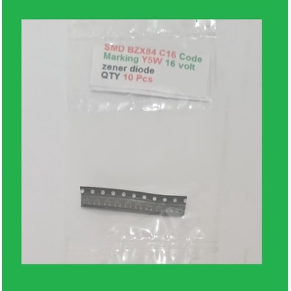 Jual QTY 10 Pcs SMD BZX84 C16 Code Marking Y5W 16 volt zener diode | Shopee Indonesia
