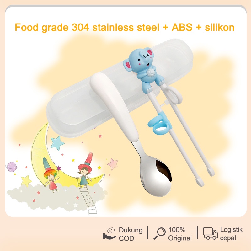 Jual [COD] Sumpit pelatihan bayi kartun/Sumpit Makan Bayi/Sumpit ...