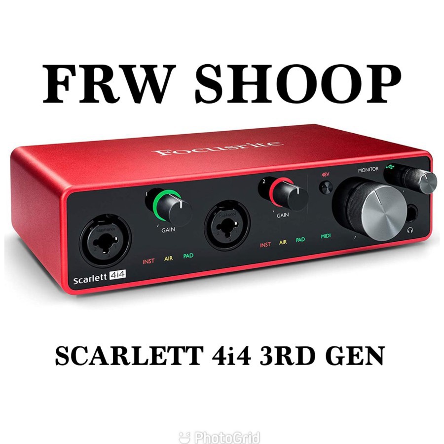 Jual SOUNDCARD FOCUSRITE SCARLETT 4i4 3rd gen / 4i4 3Rd (ORIGINAL ...