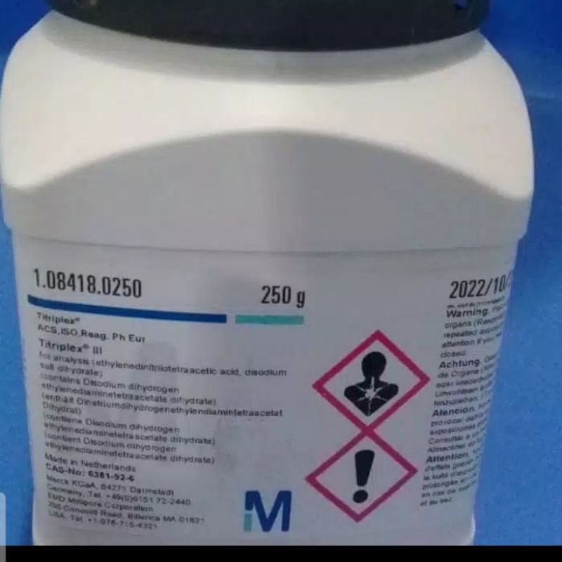 Jual Na2EDTA/Natrium EDTA/Sodium EDTA/Titriplex lll Merck | Shopee ...