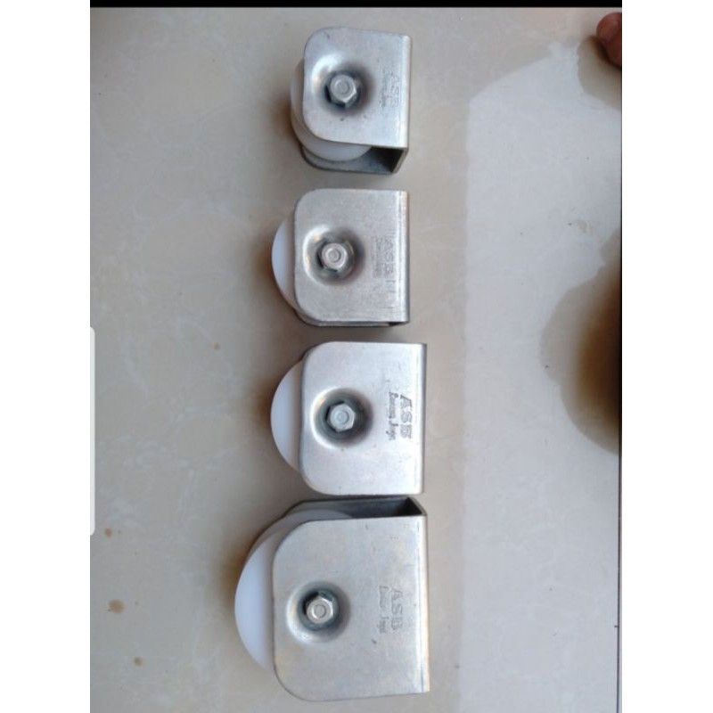 Jual RODA PAGAR BESI NILON UKURAN 8 CM/REL Bulet (U)& REL SIKU (V) PLAT ...