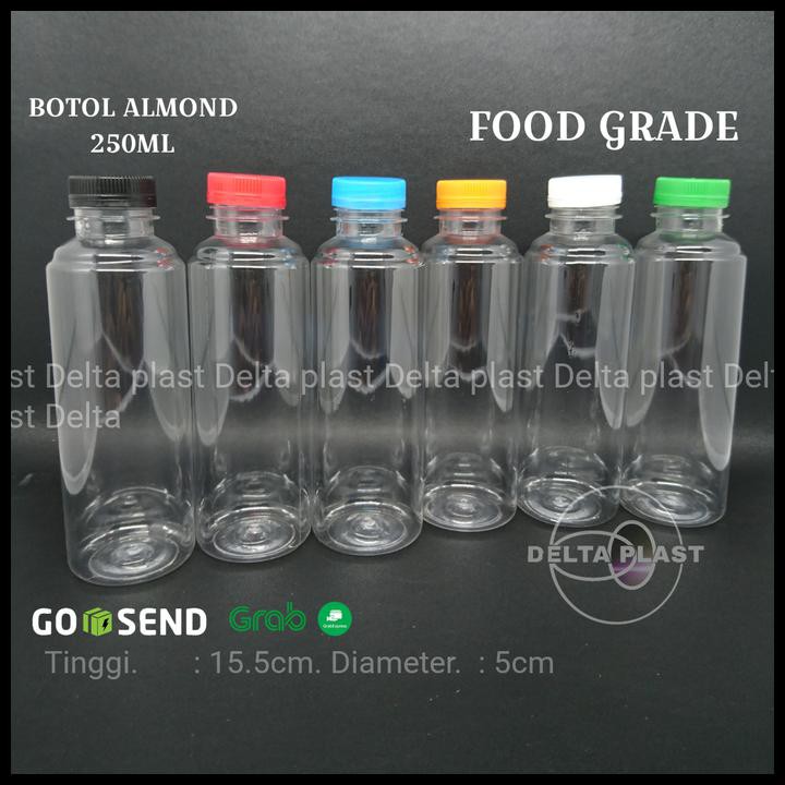 Jual botol almond 250 ml - botol plastik 250ml - Merah | Shopee Indonesia