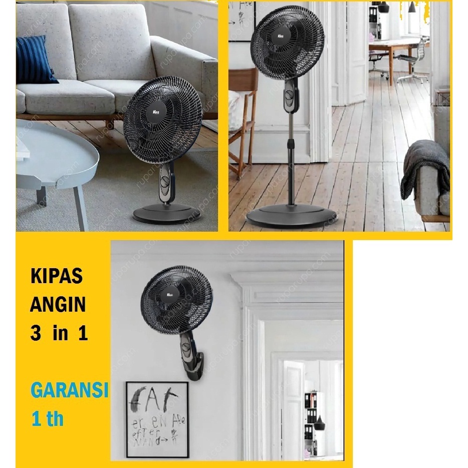 Jual BERGARANSI ! Kris - Krisbow Kipas Angin 16 inc kipas berdiri kipas meja / TABLE fan KIPAS 3 ...