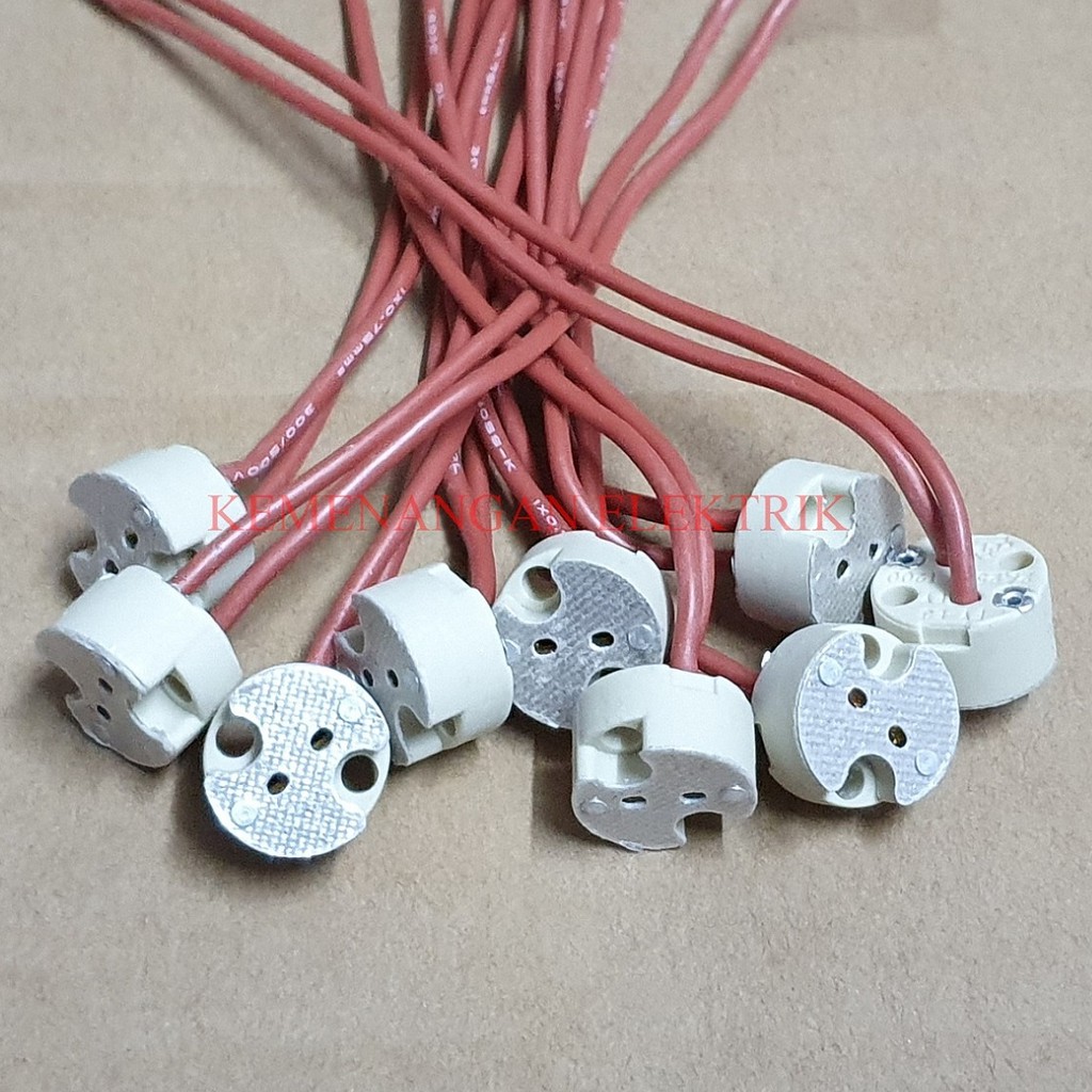 Jual FITTING LAMPU HALOGEN MR16 ITALY / SOKET GU5.3 / FITING TUSUK ...