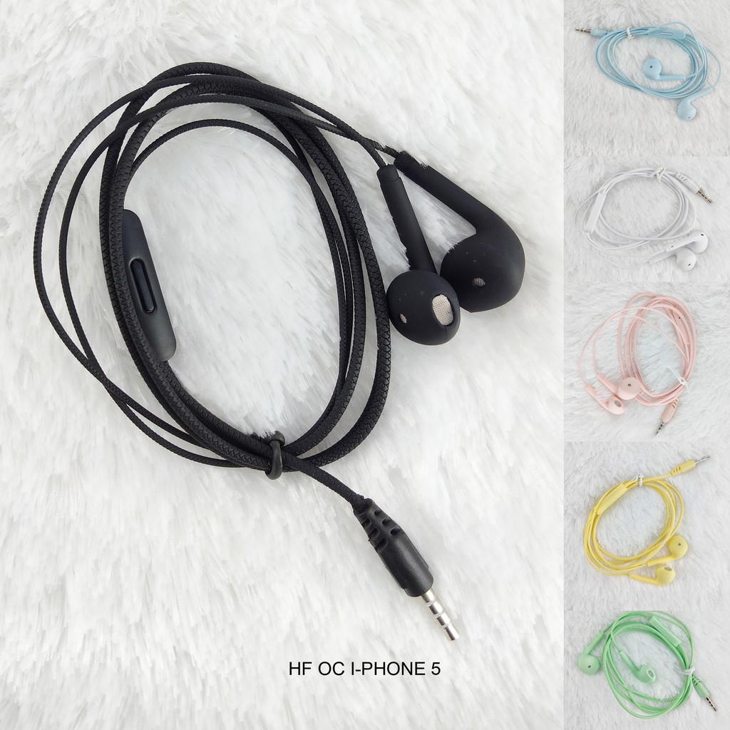 Jual HEADSET DOFF / HANDSFREE MATTE HF MACARON SUPER NGEBASS WARNA ...