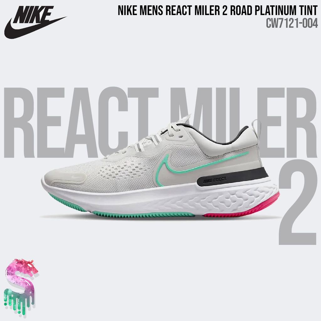 Jual Nike React Miler 2 Road [CW7121-004] Platinum Tint Mens Original BNIB - Sepatu Lari Pria ...