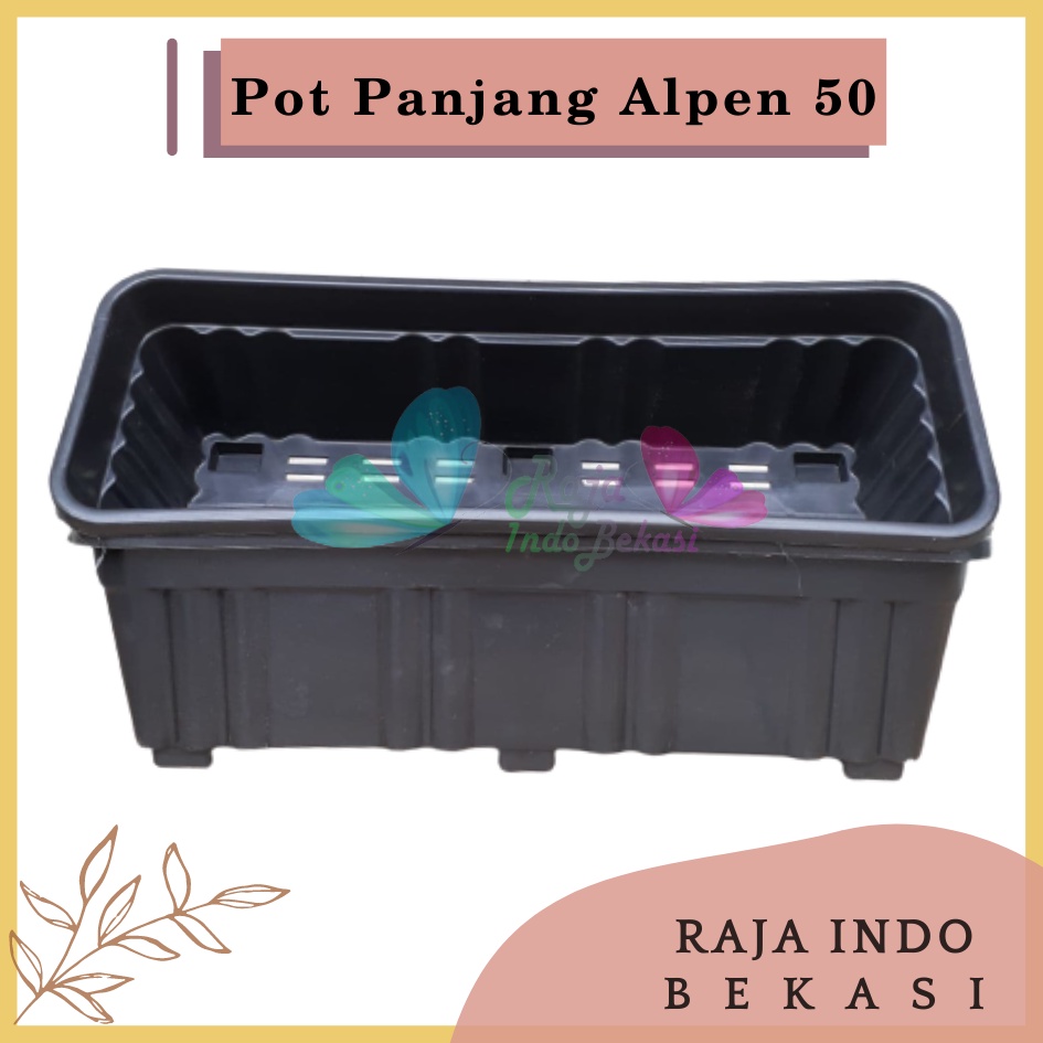 Jual Pot Panjang Alpen 50 Hitam Pot Bunga Segi Panjang 50cm 70cm Pot ...