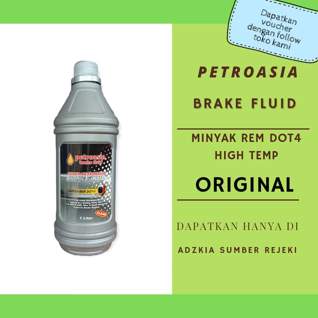Jual Minyak Rem Dot4/Super Responsive Brake Fluid Petroasia 1 Liter ...