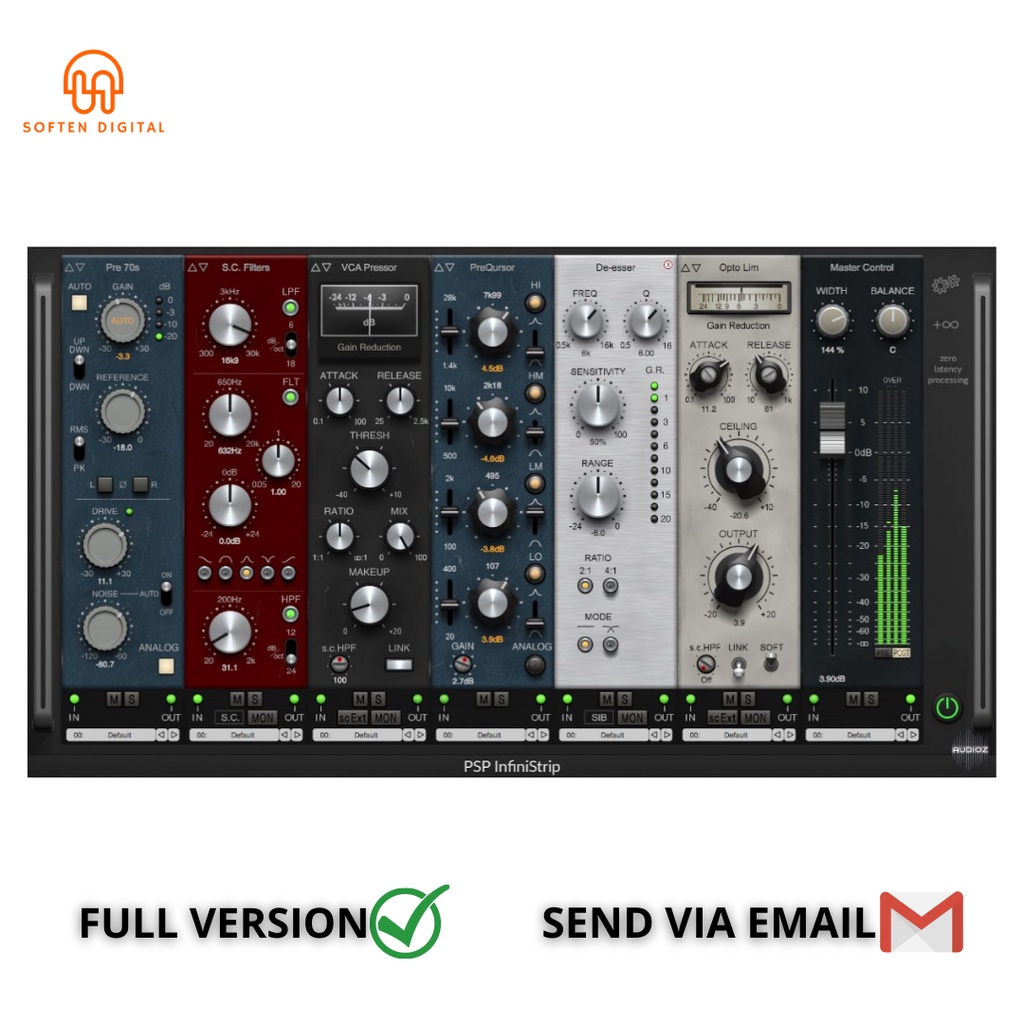 Jual PSP InfiniStrip v1 VST Plugin channel strip 8 types of modules ...