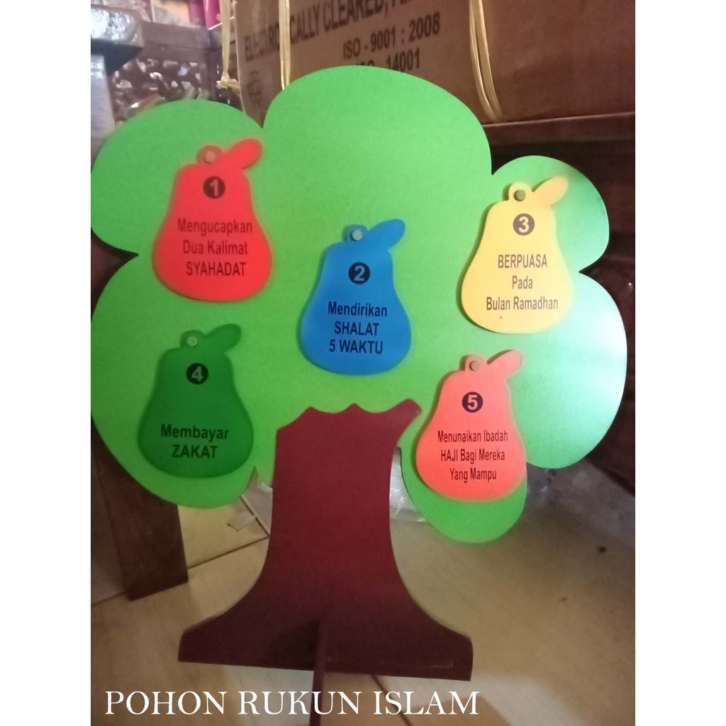 Jual MAINAN EDUKASI ANAK ANAK POHON RUKUN ISLAM | Shopee Indonesia