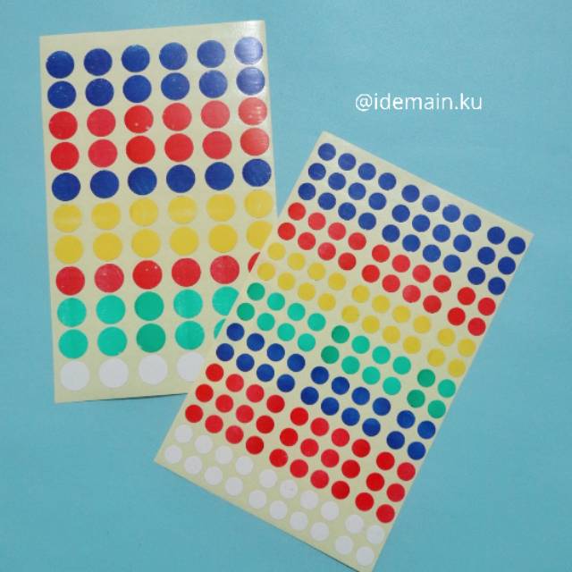 Jual Sticker Dot | Stiker Bulat / Lingkaran | Shopee Indonesia