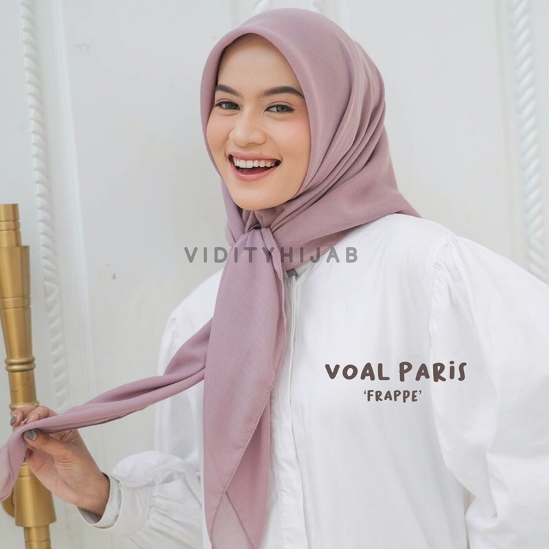 Jual VOAL PARIS By VIDITYHIJAB | VOAL PARIS JAHIT TEPI PREMIUM | SEGIEMPAT VOAL PARIS | Shopee ...