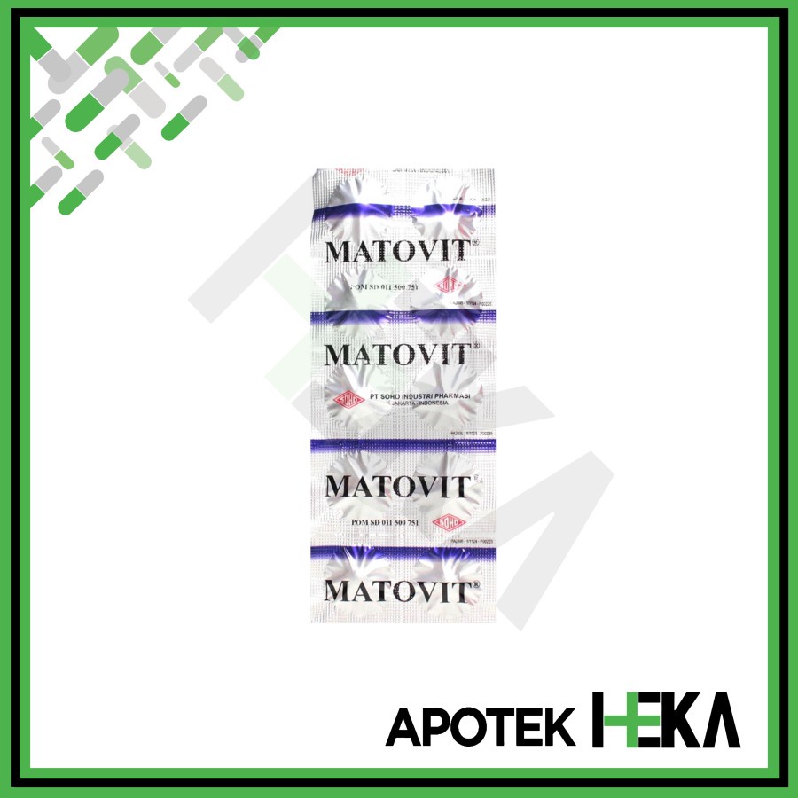 Jual Matovit Strip isi 10 Tablet - Suplemen Vitamin Mata (BANDUNG ...