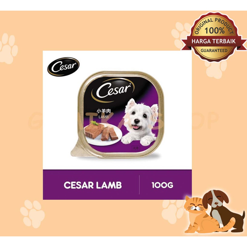 Jual Cesar Lamb 100gr Makanan Anjing Super Premium - 1 Pcs | Shopee ...