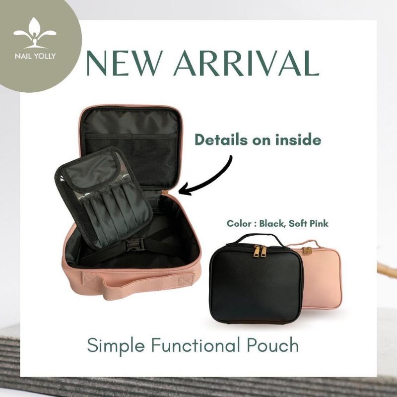 Jual Functional Pounch Nail art - Pounch Makeup - Cosmetic Bag Tas ...