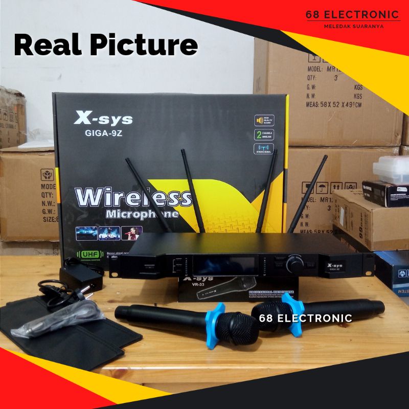 Jual Profesional Mic Wireless merek X-sys model type tipe Giga-9Z ...