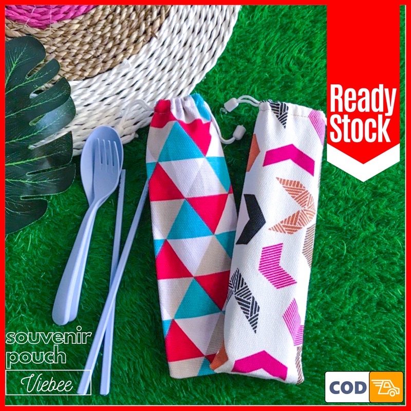 Jual SOUVENIR POUCH SENDOK GARPU SUMPIT | KANTUNG SERUT KANVAS | VB 7. ...