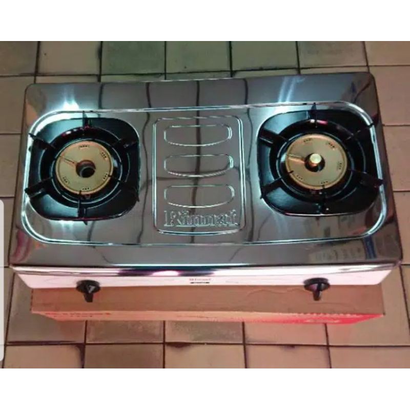 Jual RINNAI : RI712T KOMPOR GAS 2 TUNGKU RI 712 T STAINLESS API TURBO ...