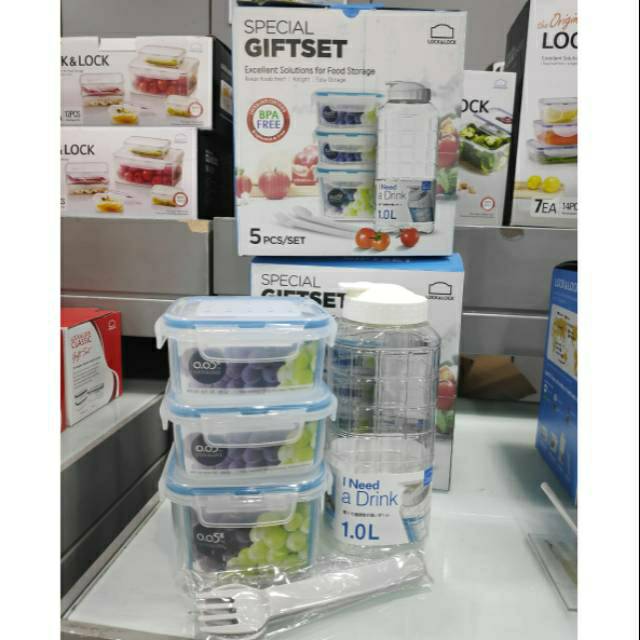 Jual Lock&Lock Ready Stock Special Gift Set Lock n Lock | Shopee Indonesia
