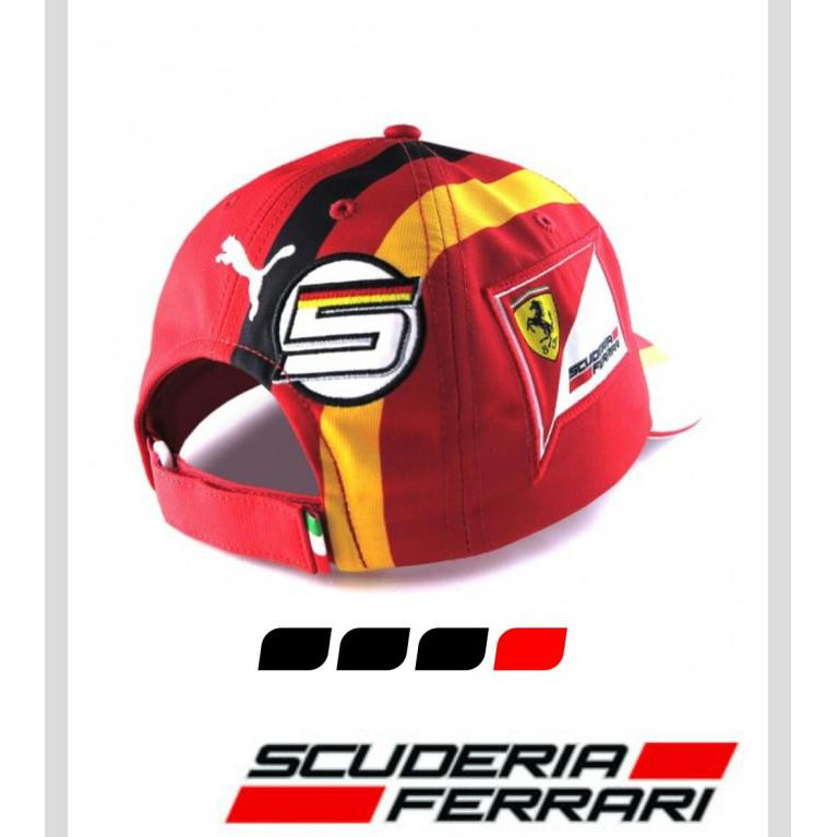 Jual Eklusif Topi F1 Scuderia Ferrari Sebastian Vettel Limited | Shopee ...
