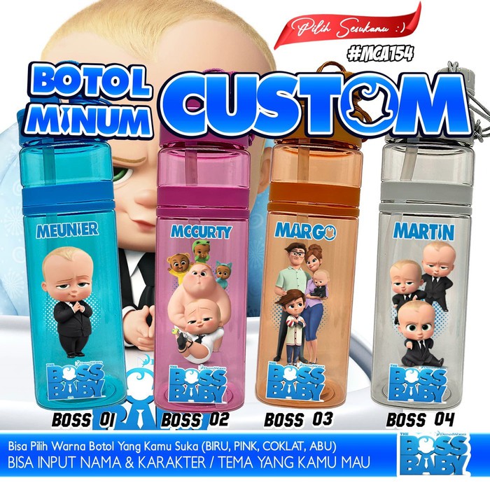 Jual Botol Minum Custom Anak tema BABY BOSS / BABYBOSS | Shopee Indonesia