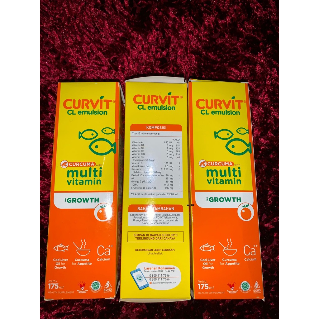 Jual Curvit CL Emulsion Sirup 175 ml | Shopee Indonesia