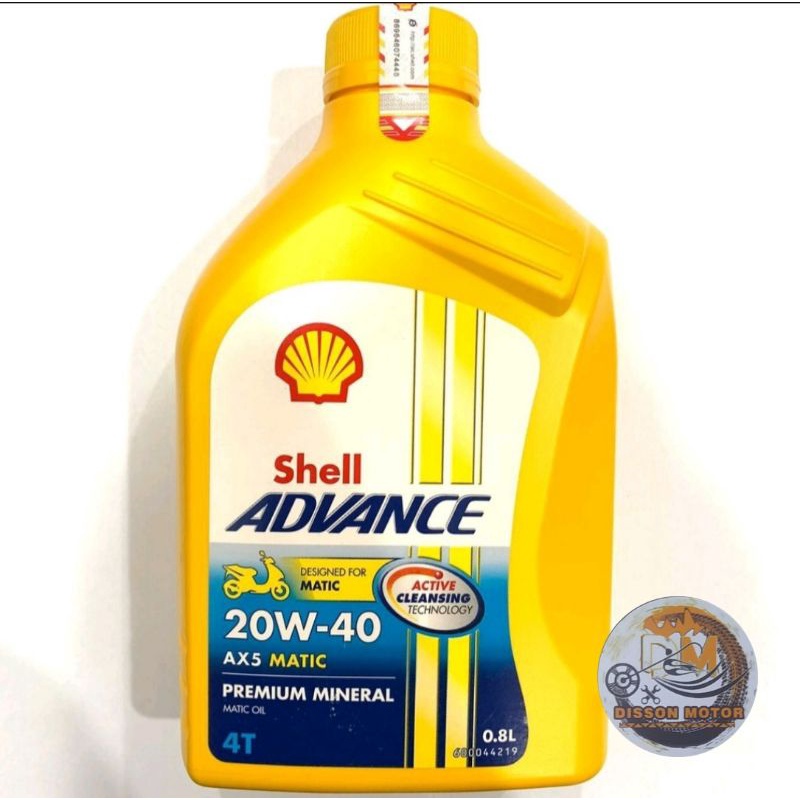 Jual SHELL ADVANCE AX5 MATIC 20W40 SHELL MATIC | Shopee Indonesia