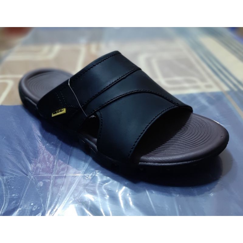 Jual sandal pria-sandal pakalolo-cad05-sandal kulit asli-sandal slip on ...