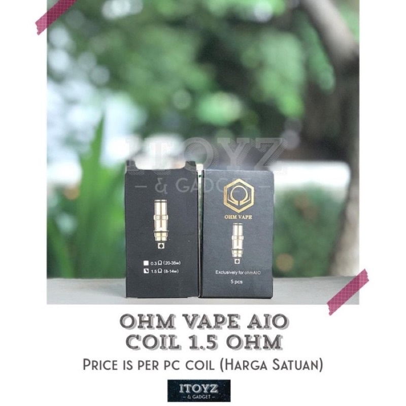 Jual OHM VAPE AIO Coil 1.5 Ohm (Bisa untuk Dotmod) | Shopee Indonesia