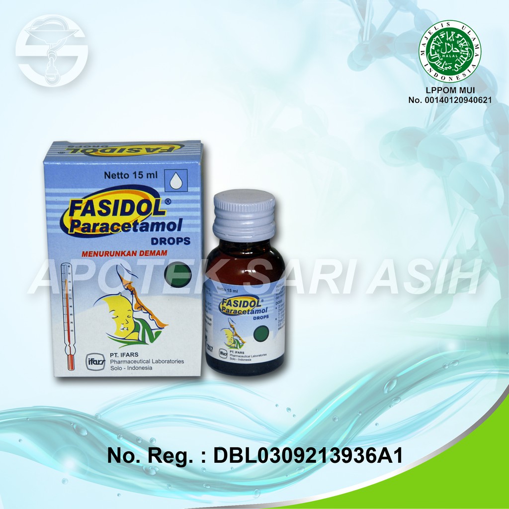 Jual FASIDOL DROPS | Paracetamol | Penurun panas demam pada bayi | 15 ...