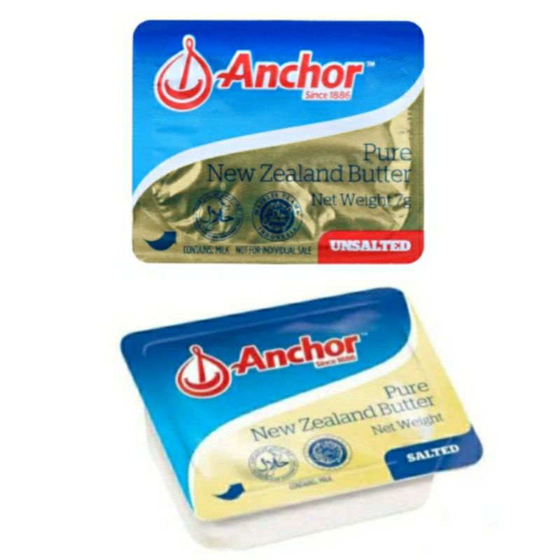 Jual Anchor butter salted 7g/unsalted 7g | Shopee Indonesia