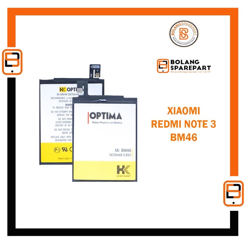 Jual BATERAI BATRE XIAOMI REDMI NOTE 3 / REDMI NOTE 3 PRO BM46 HK ...