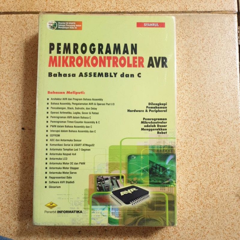 Jual ORIGINAL PEMOGRAMAN MIKROKONTROLER AVR BAHASA ASSEMBLY DAN C ... Jual ORIGINAL PEMOGRAMAN MIKROKONTROLER AVR BAHASA ASSEMBLY DAN C ...