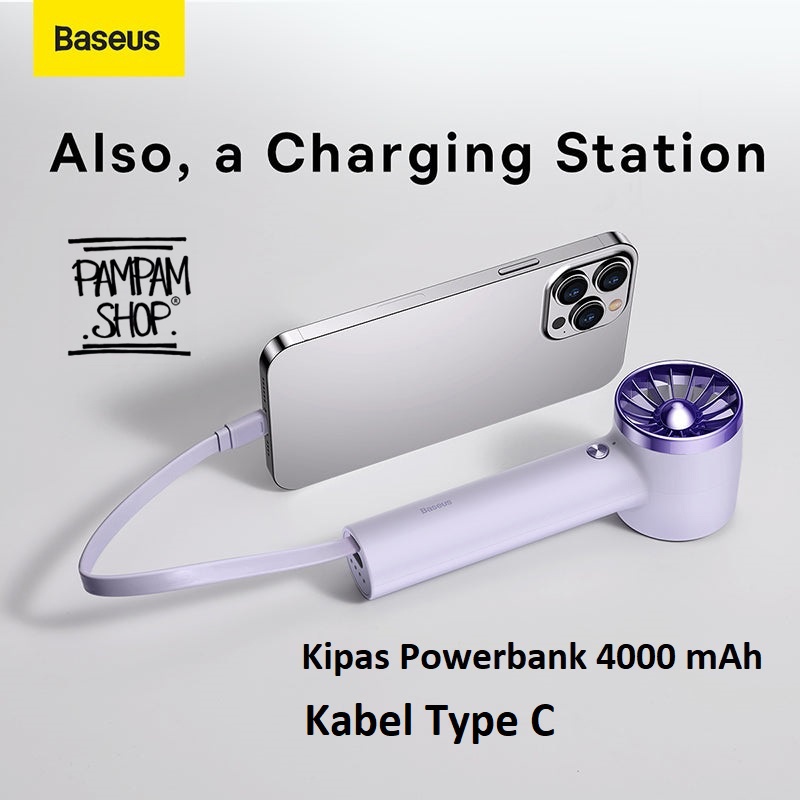 Jual Baseus Original Flyer Turbine Fan Kipas Angin Portable with ...