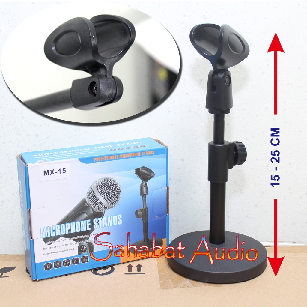 Jual Stand Mic Meja MT 202 / Tripod Mic / Dudukan Mic Meja / Microphone ...