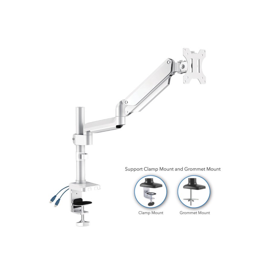 Jual BRACKET MONITOR GAS SPRING OXIMUS P100 TILT SWIVEL ROTATE USB 3.0 ...