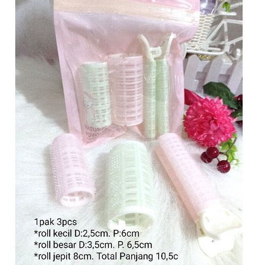 Jual 3pcs Roll Rambut|Roll Curly Hair|Jepit Roll Rambut|Roll Rambut ...