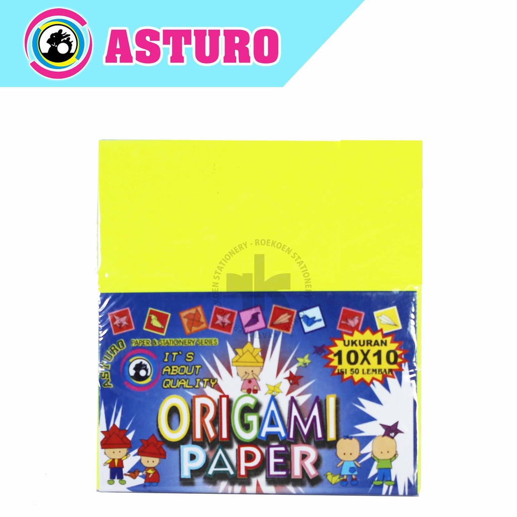 Jual Asturo Origami Paper Kertas Lipat 10x10cm Single Side (50 Sheets ...