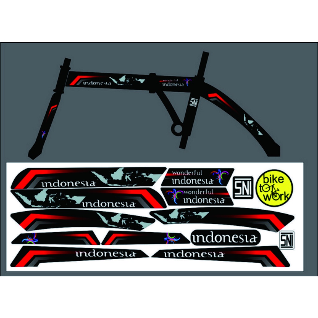 Jual STIKER SEPEDA KEREN STIKER SEPEDA LIPAT UNIVERSAL | Shopee Indonesia