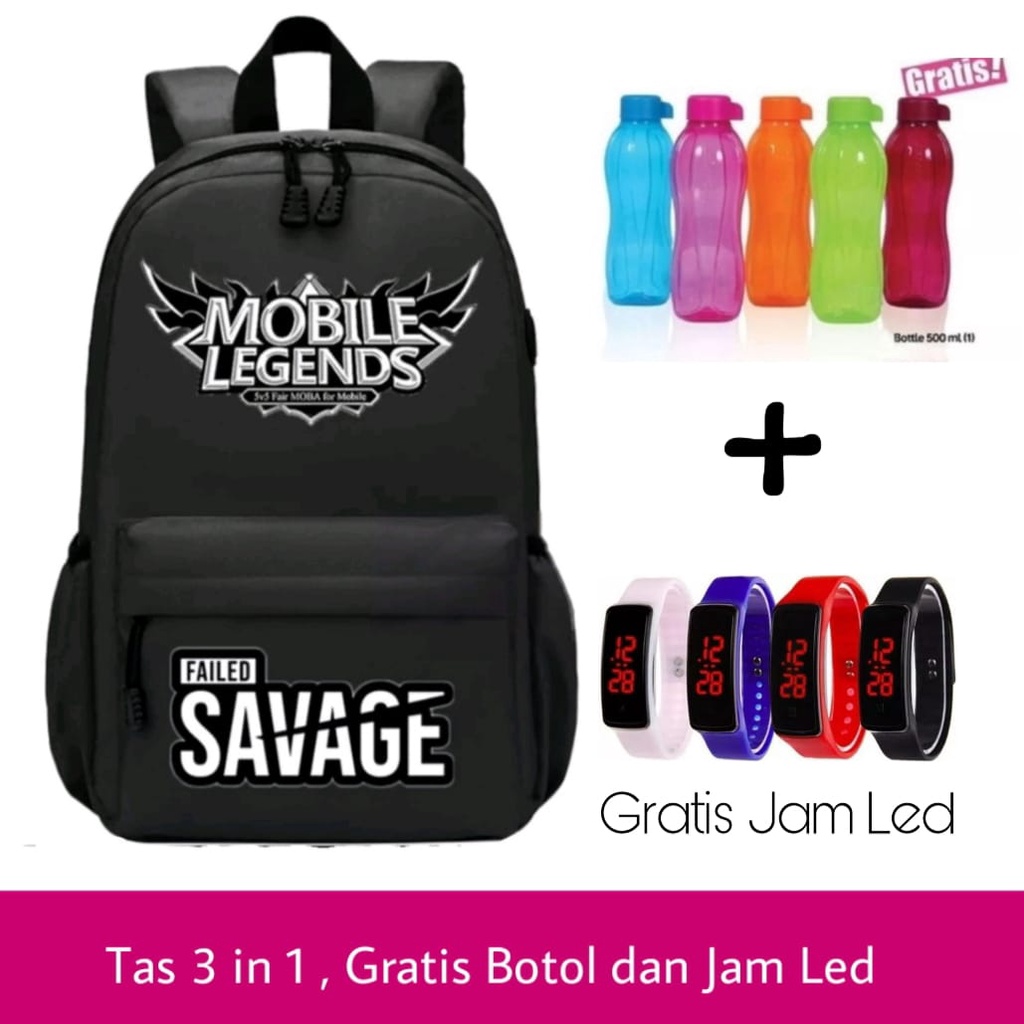 Jual tas ransel anak MOBILE LEGEND - tas sekolah anak SD laki - tas ...