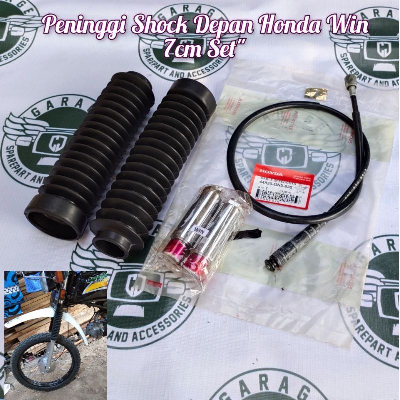 Jual Peninggi Shock Depan honda win 7cm Set PNP LEBIH MURAH | Shopee ...