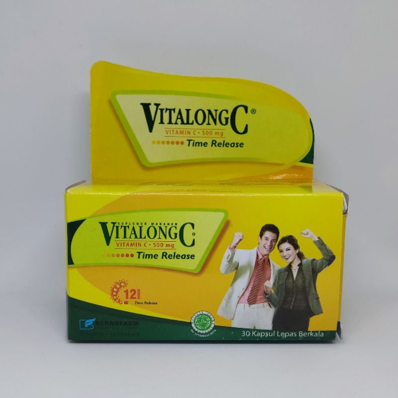 Jual VITALONG C - VITAMIN C 500MG - 30 TABLET & 4 TABLET | Shopee Indonesia