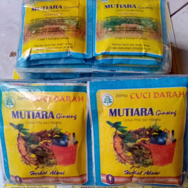 Jual jamu tradisional MUTIARA GINGSENG( cuci darah ) | Shopee Indonesia