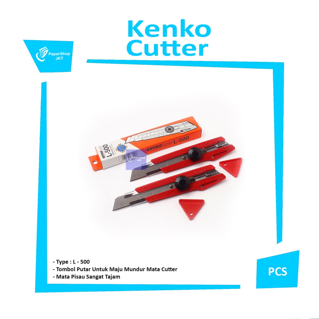 Jual KENKO - cutter besar L500 original - pcs | Shopee Indonesia