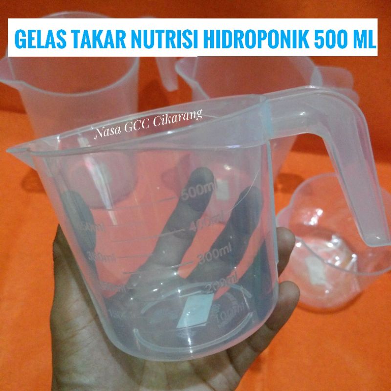 Jual GELAS UKUR TAKARAN NUTRISI AB MIX HIDROPONIK 500ML | Shopee Indonesia