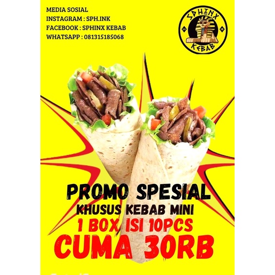 Jual KEBAB MINI 1 BOX 10pcs | Shopee Indonesia
